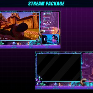 Magical Witchy House Animated Stream Package, Magic Witchy Room ...
