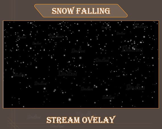 Animated Stream Decoration Falling Snowflakes Overlay / Winter - Etsy
