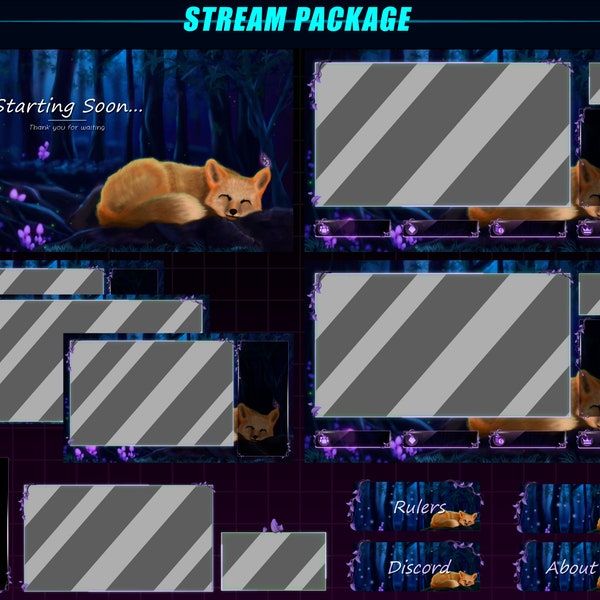 Fox Stream Overlay - Etsy