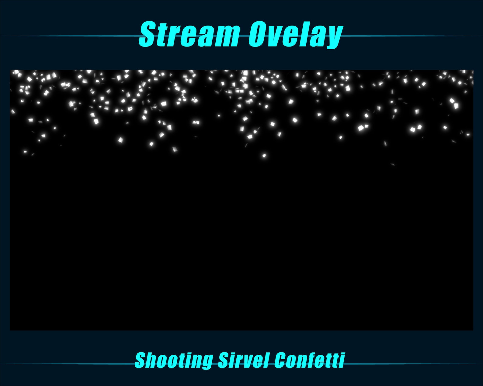 Animated Silver Confetti Shooting Overlay, Party Overlays, Animated ...