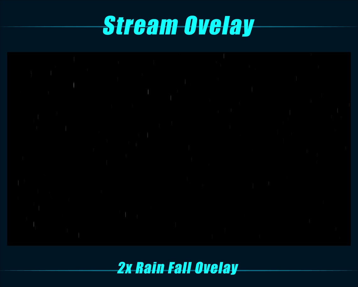 Animated Rain Falling Twitch Overlay / Animated Rain Drop Twitch ...