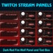 Twitch Stream DARK RED Fire Wolf Panels / Burning Wolf Twitch Stream ...