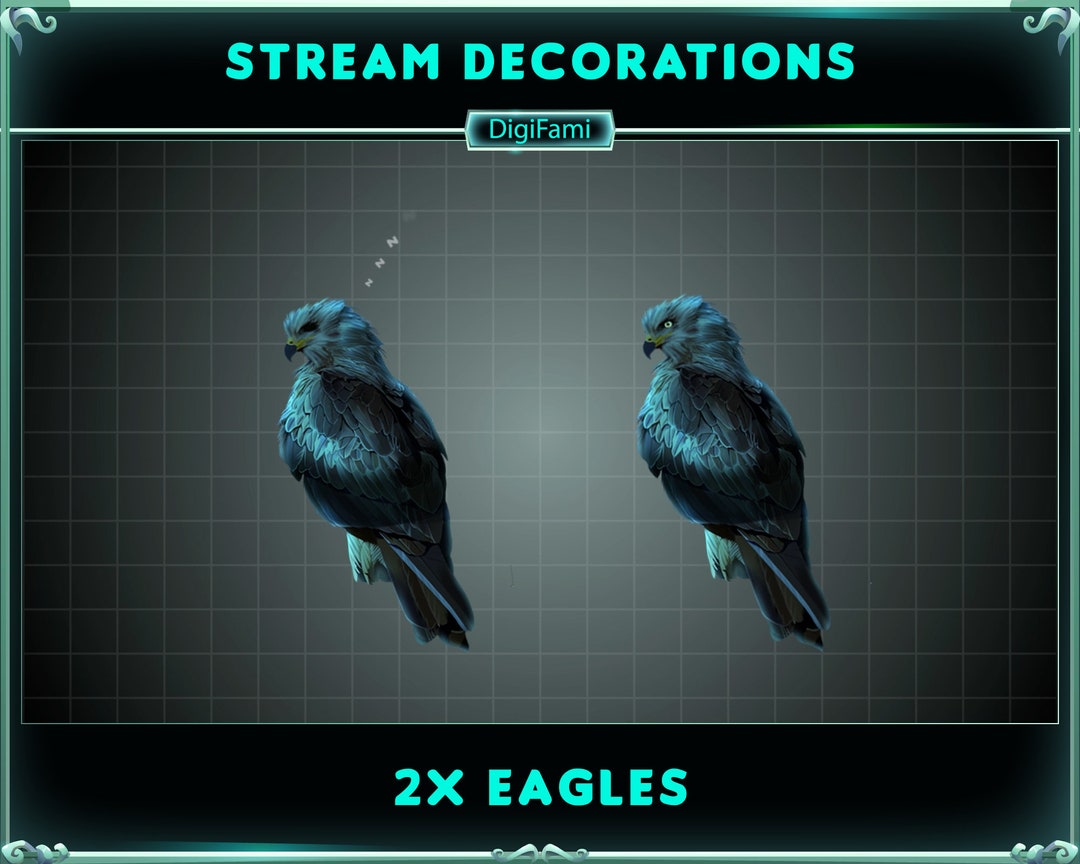 Animated Eagle Twitch Stream Decoration, Cute Sleeping Eagle Twitch ...