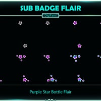 6 Sparkle Badge Flair for Twitch Sub Badges, Twitch Badge Flairs, Tier ...