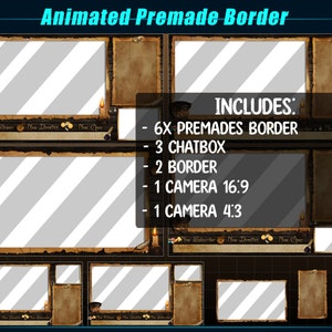 Animated Twitch Overlay Package Pirate Desk / Pirate Treasure Animated ...