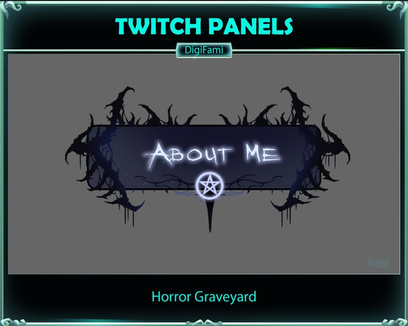 Spooky Graveyard Static Twitch Panels, Horror Night in Graveyard Twitch ...