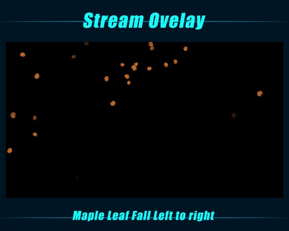 Animated Maple Leaf Falling Twitch Overlay / Animated Red - Etsy