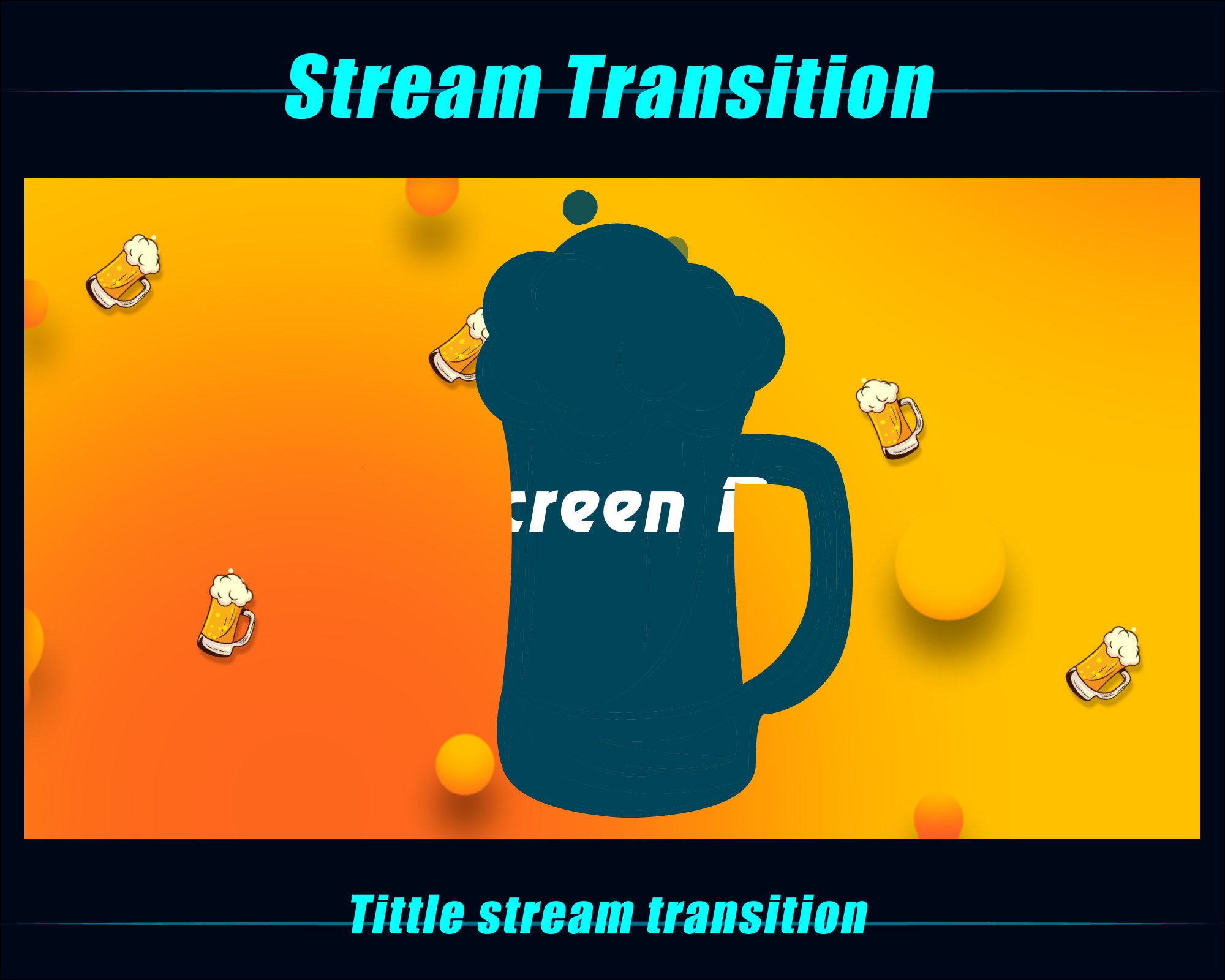 Animated Stream Transition Falling Beer Mugs / Beer Mug Twitch Stinger ...