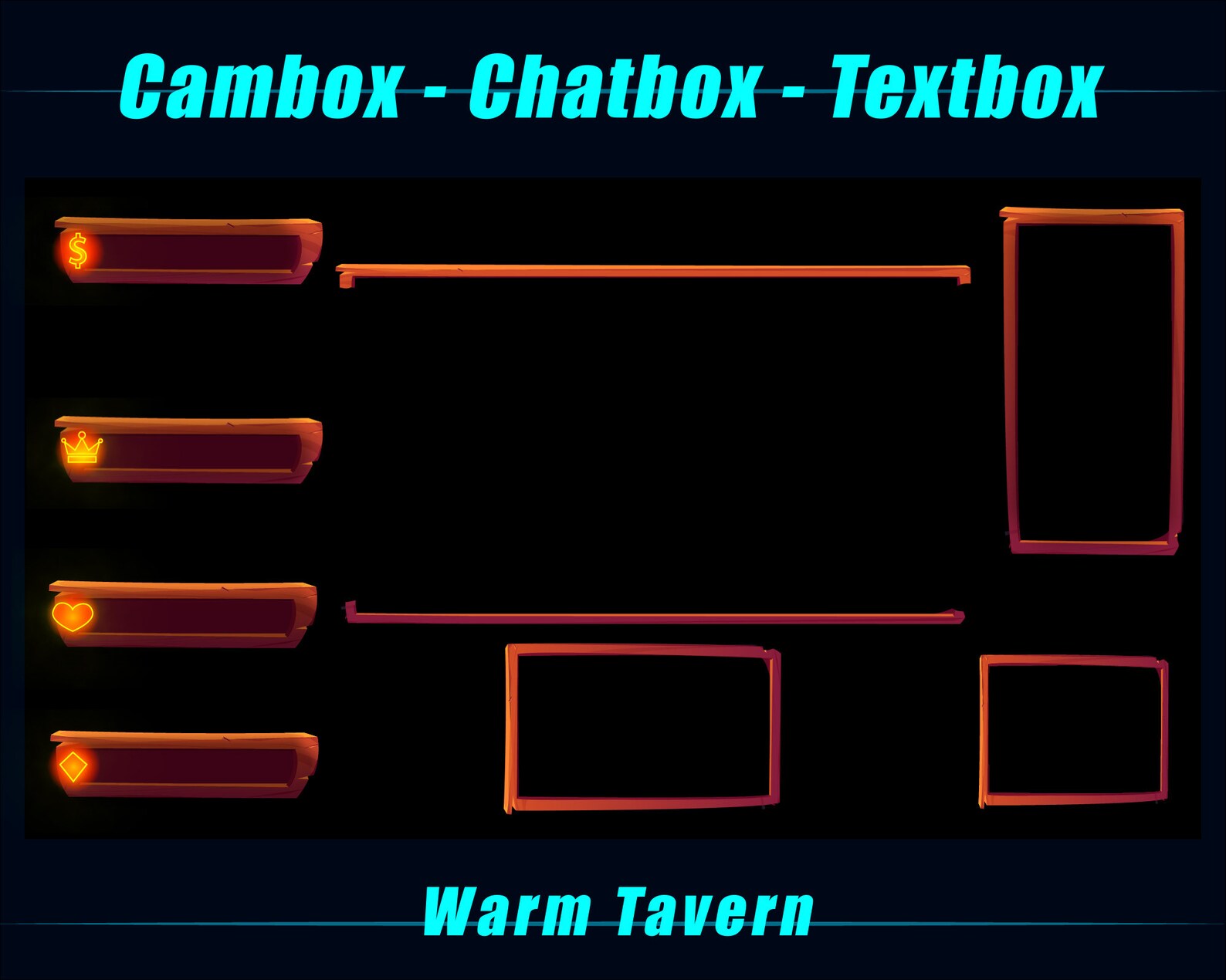 Animated Twitch Overlay Package Warm Tavern / Sleeping White - Etsy
