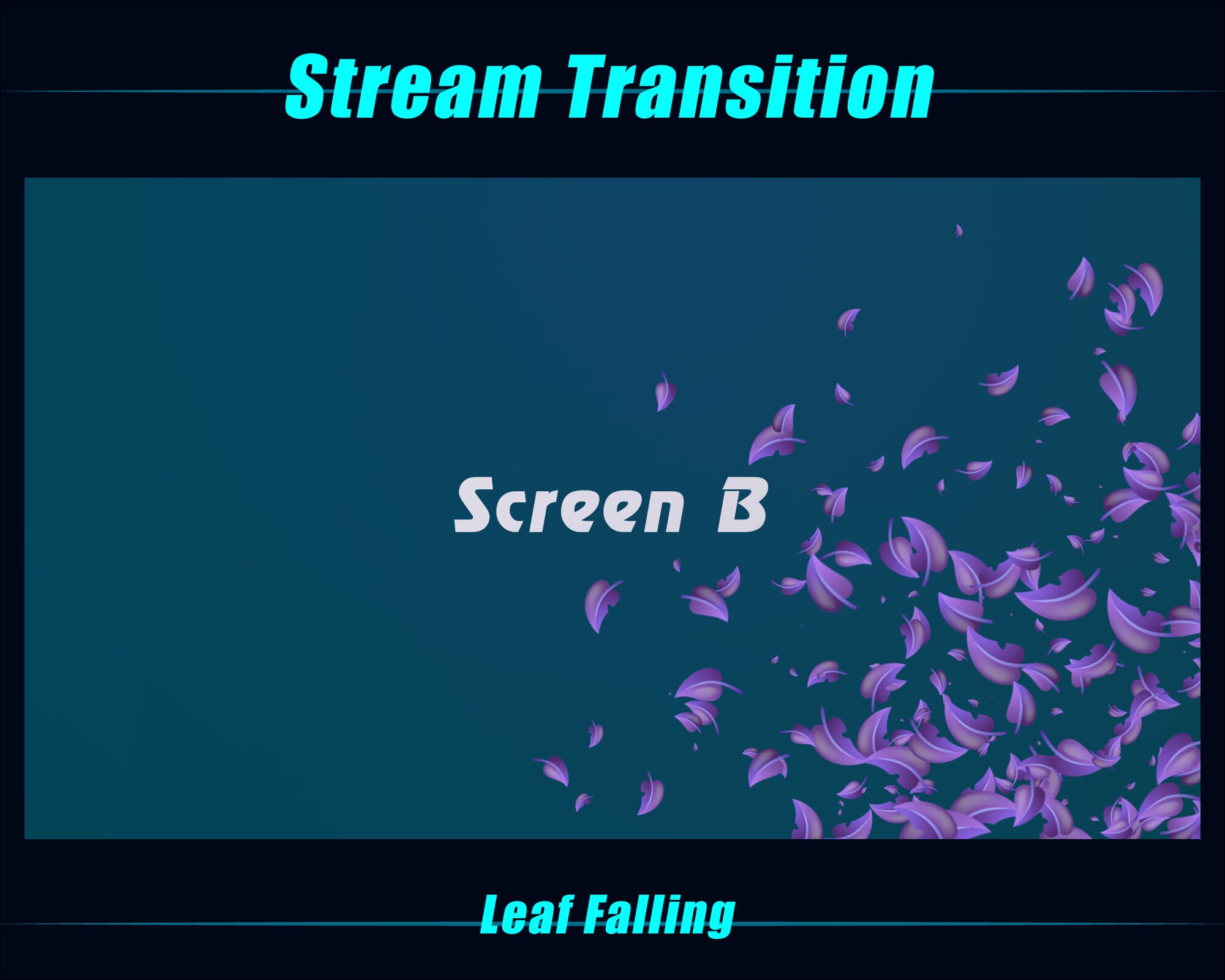 Falling Purple Leaves Animated Stream Stinger, Falling Purple Leaves Animated Twitch Stinger ...