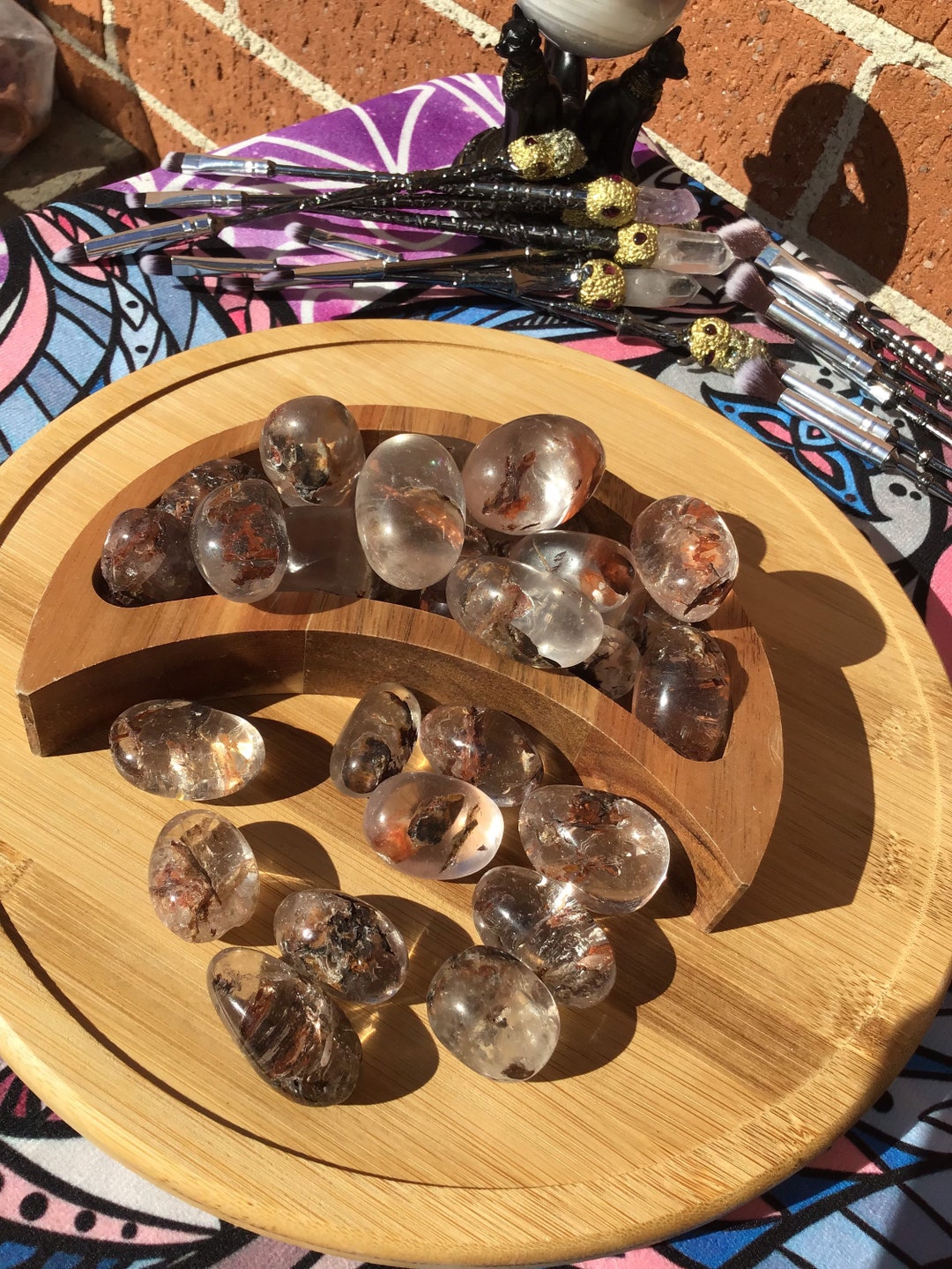 Garden Quartz / Scenic Quartz / Landscape Quartz Tumbles Aka Lodolite ...