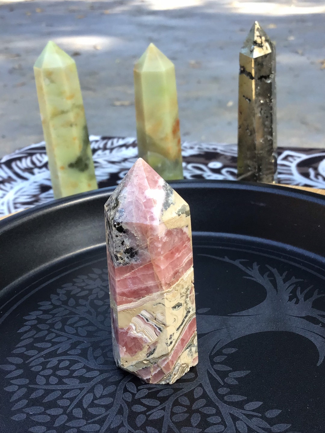 RARE Rhodochrosite Point Aka Inca Rose Stone/raspberry Spar; Crystal ...