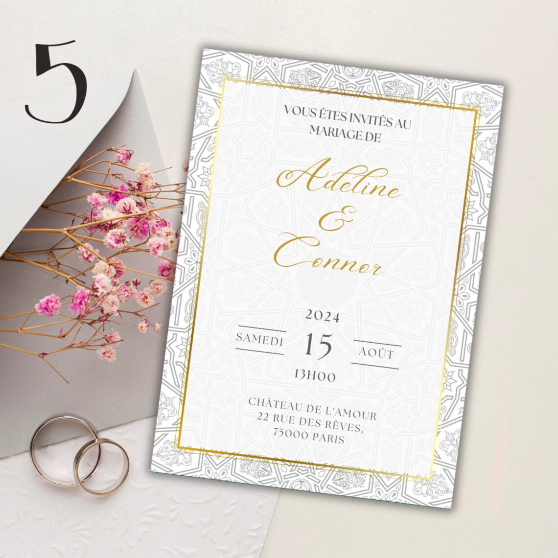 Digital Wedding Invitation Templates Personalized Elegant - Etsy