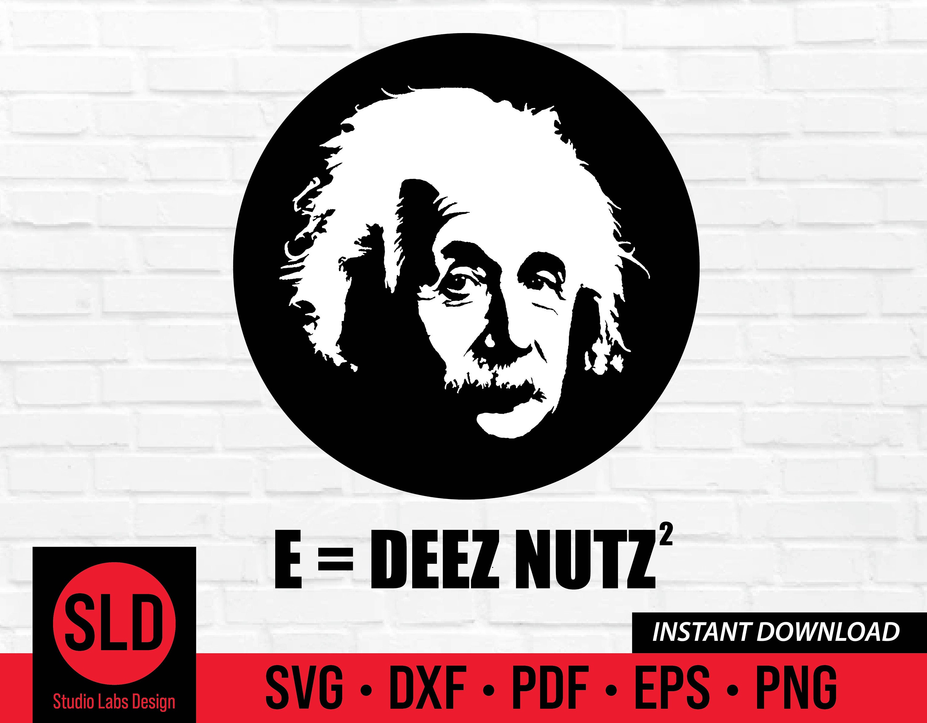 Einstein, Funny, E=mc, Deez Nutz SVG Instant Download SVG, PNG, Eps ...
