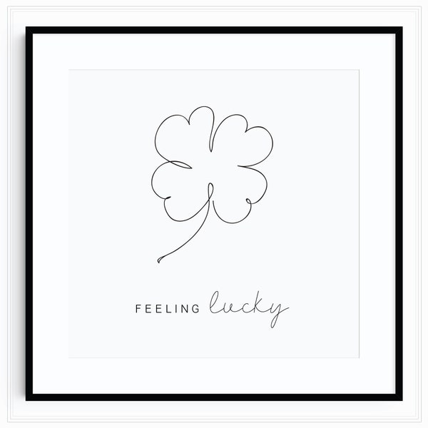 Shamrock Line Art - Etsy