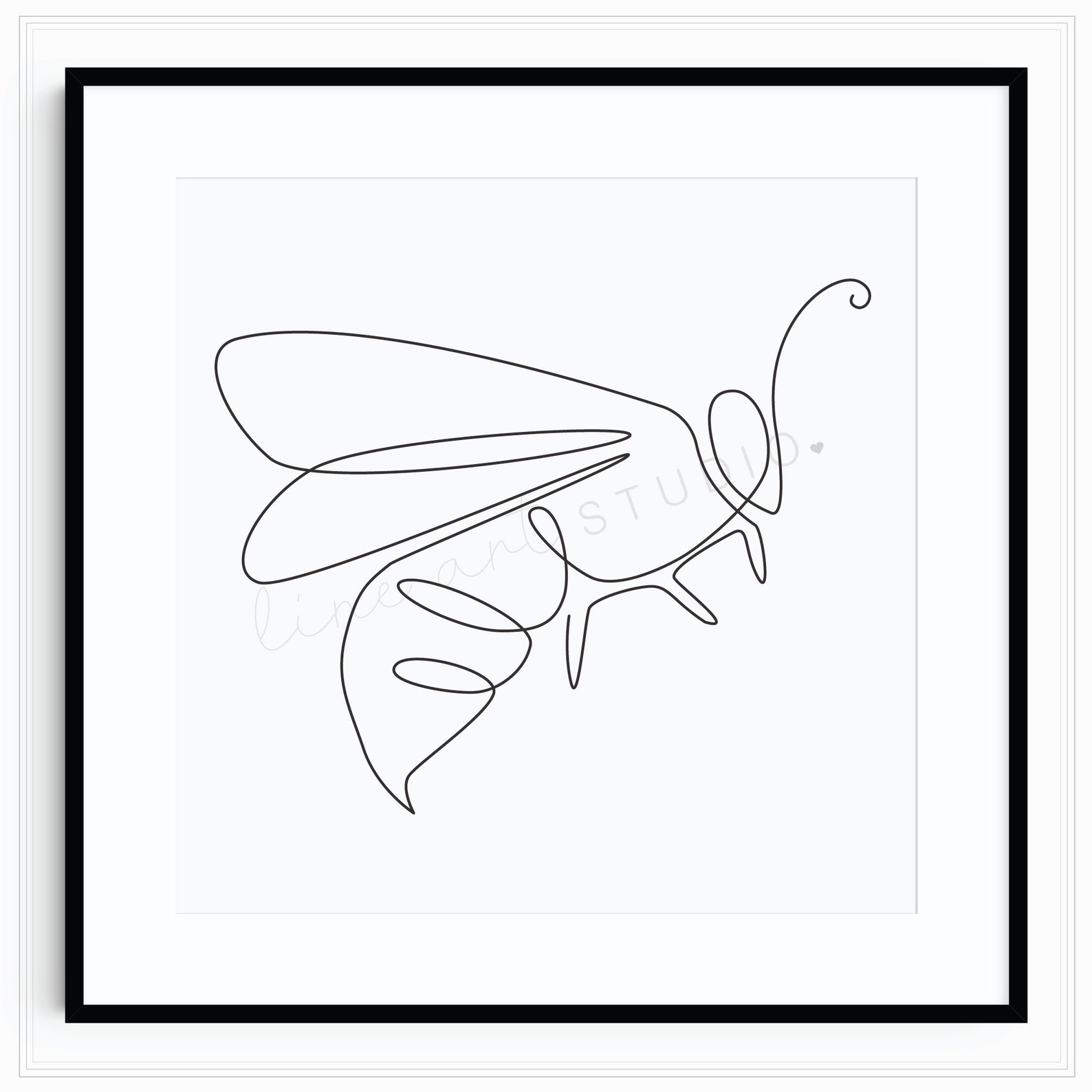 Bee Line Art, Insect Line Art, Bee Wall Art, Single Line Art, Line ...