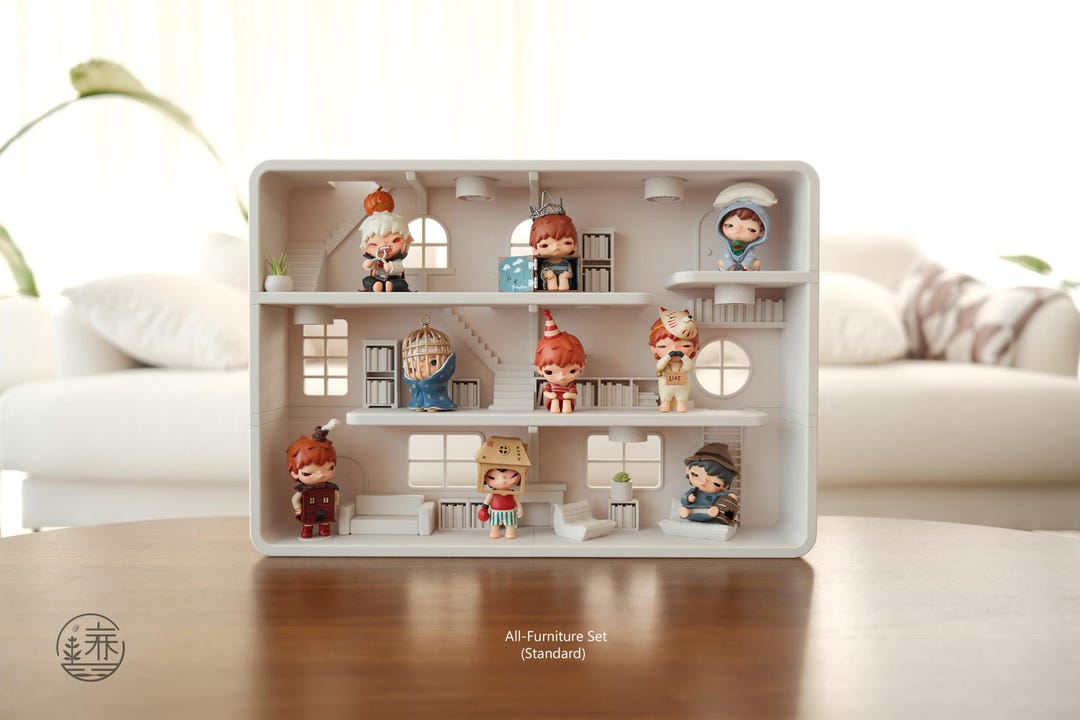 NEW (version 2) Hirono Loft Home Display Shelf: Collectibles Stand ...