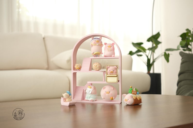 Smiski, Lulu the Piggy, Display Shelf Stand House - 4 Seasons Series ...