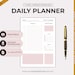 Daily Goal Planner, Daily to Do List Printable, Daily Planner Inserts ...