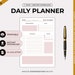 Daily Goal Planner, Daily to Do List Printable, Daily Planner Inserts ...