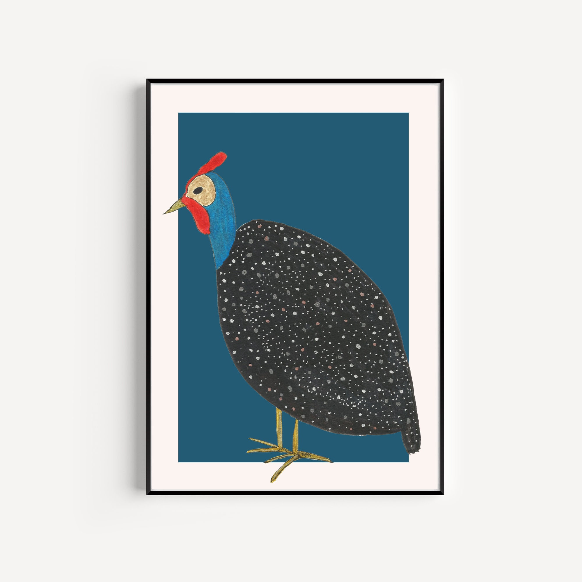 Printable Haitian Guinea Fowl Print, Caribbean Wall Art for Instant ...