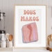 Printable Retro Tropical Wall Art, "dous Makos" Haitian Creole Word Art ...