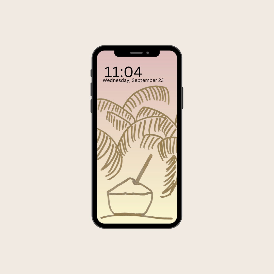 Tropical Pastels Mobile Device Wallpaper - Etsy