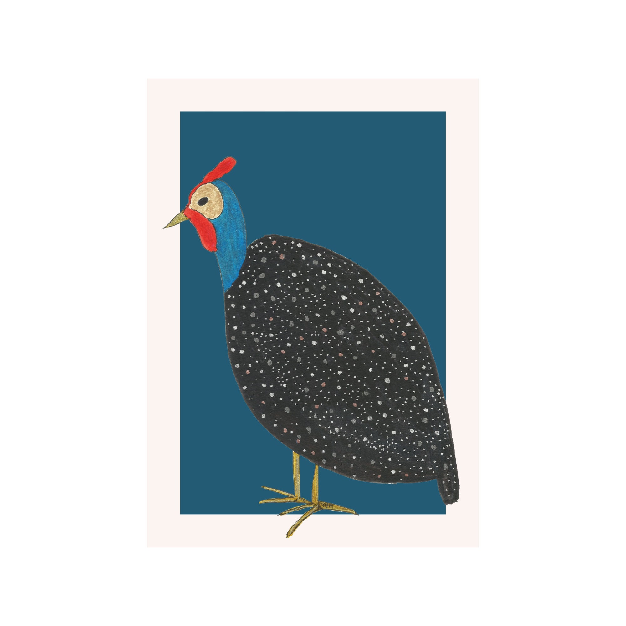 Printable Haitian Guinea Fowl Print, Caribbean Wall Art for Instant ...
