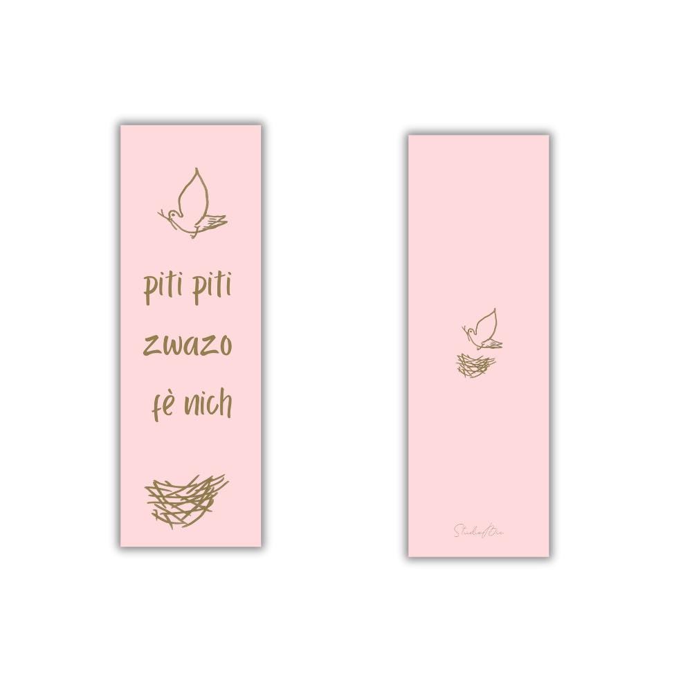 Printable Haitian Bookmarks With Creole Sayings and Original Art Prints ...