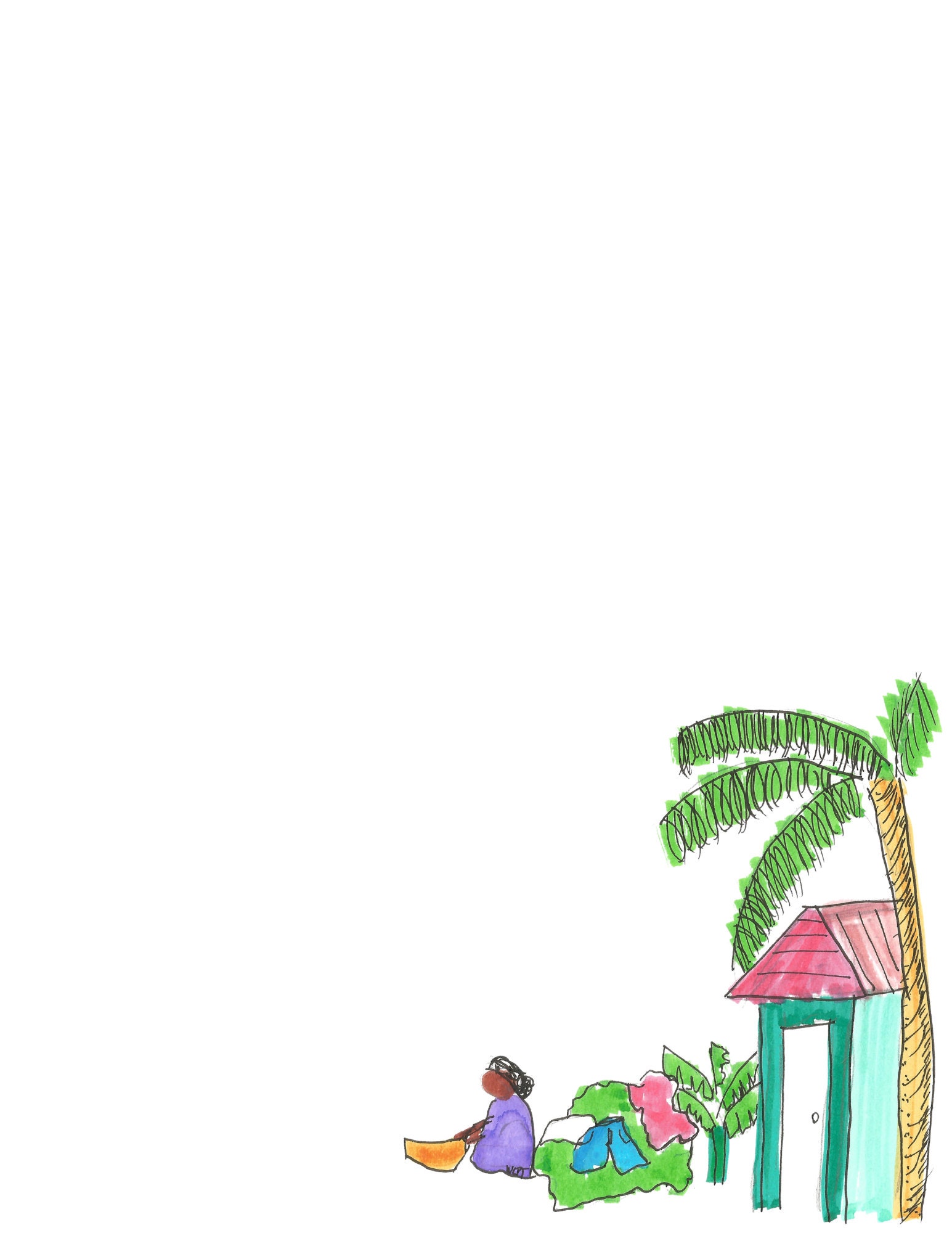 Lined and Unlined Caribbean Stationery, Letter Writing Paper, A4 ...