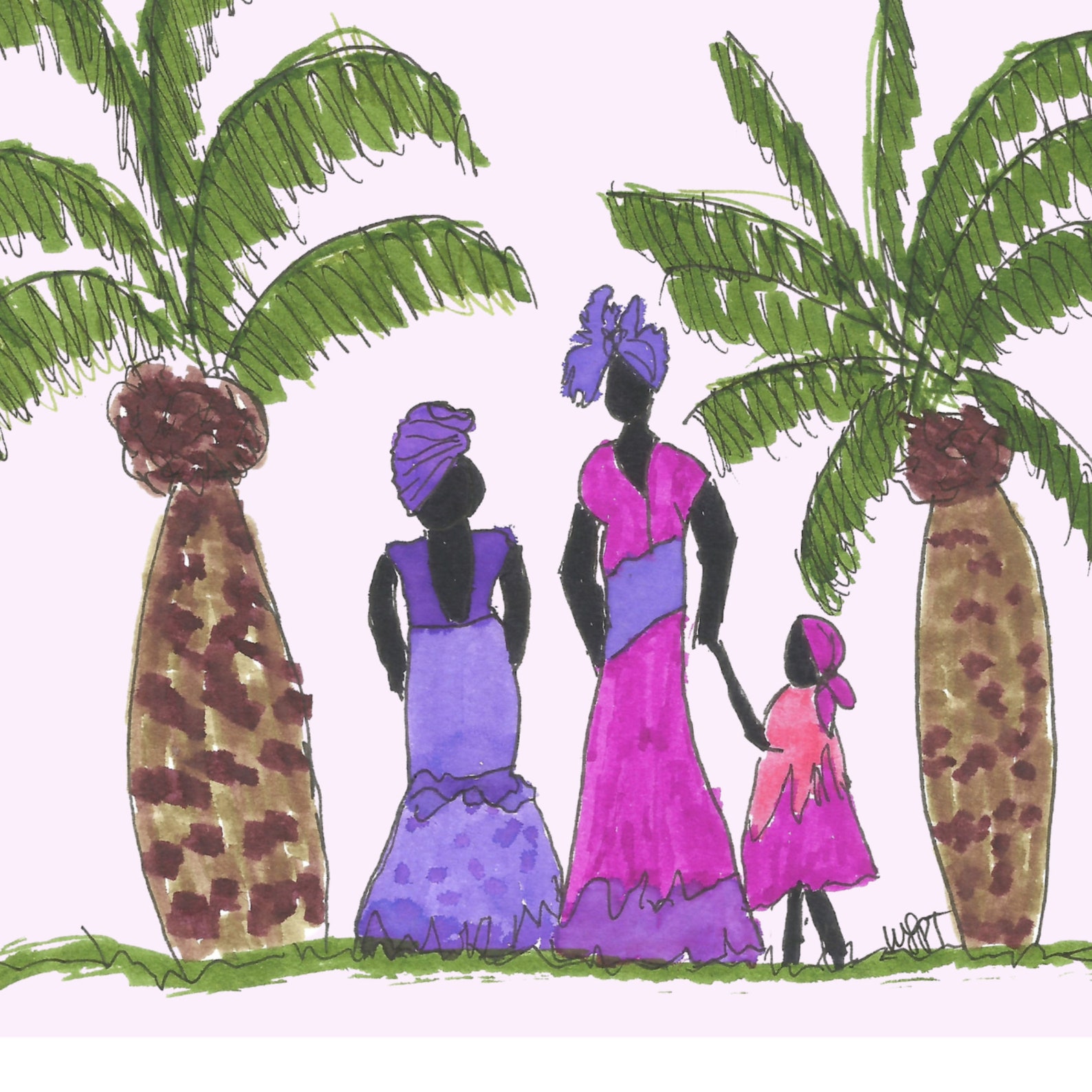 Printable Caribbean Travel Poster, Haiti Art Illustration, Afrohemian ...