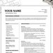 Simple Clean Professional Resume Template, CV Template, Minimalist ...