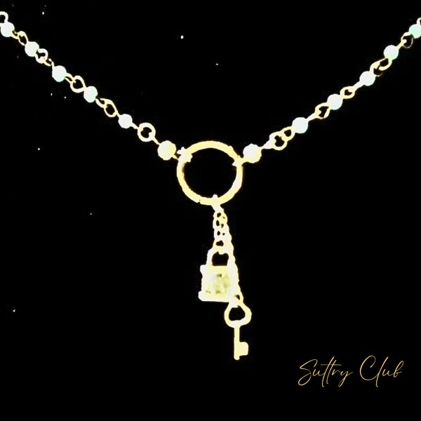 Captive Lock Key Necklace - Etsy