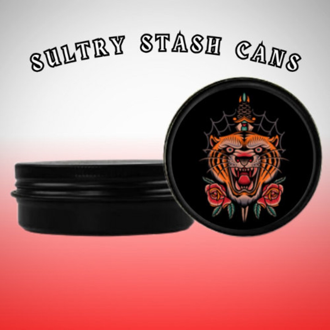 TIGER TATTOO GRAPHIC Stash Jar - Etsy
