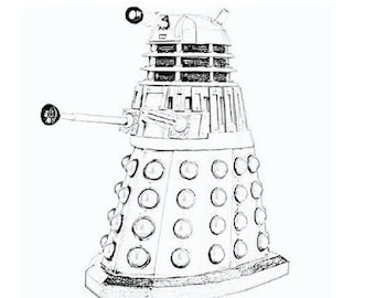 Dalek Colouring - Etsy