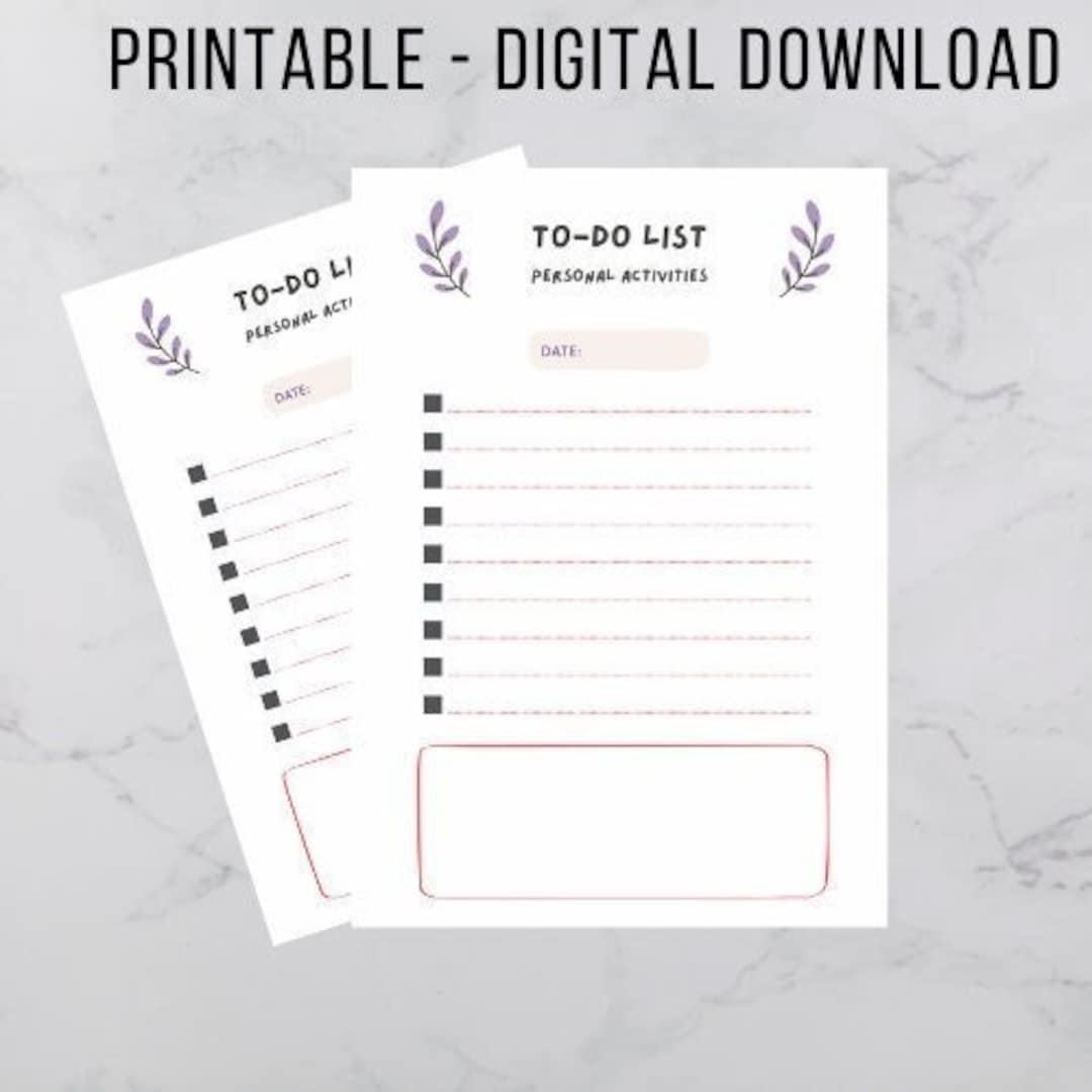 To Do List Printable | Children, Kids, Young Adults, Roommates ...