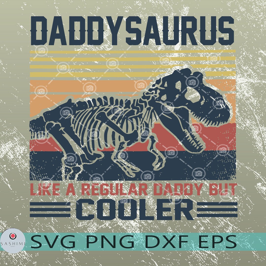 Vintage daddy saurus, feliz día del padre, dinosaurio, papá increíble ...