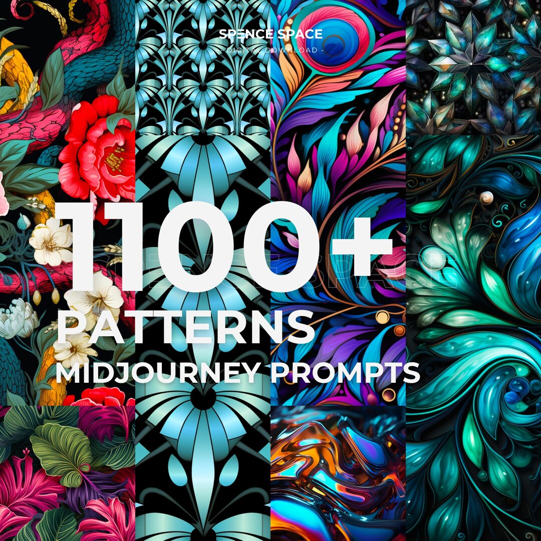 1100 Patterns Midjourney Prompts, Seamless Pattern Prompts, AI Prompt ...