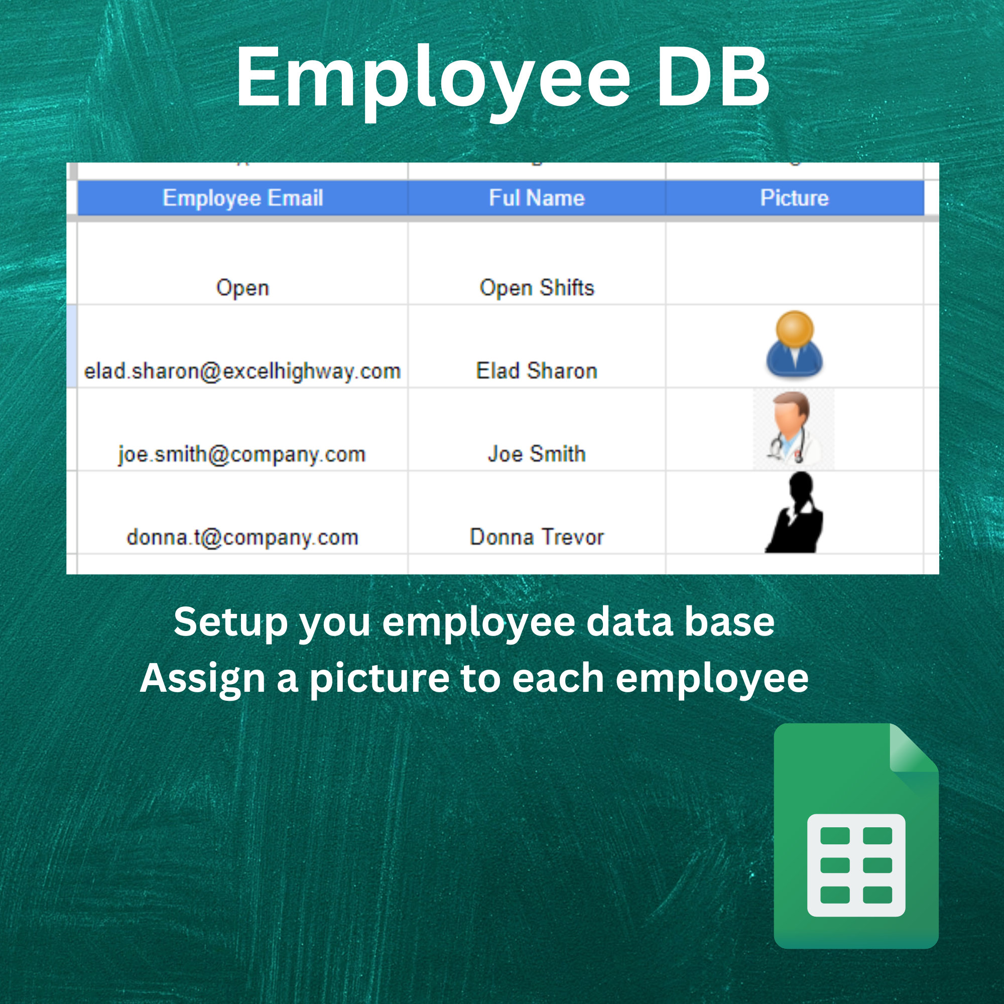 Employee Scheduling System With Google Sheets - Etsy