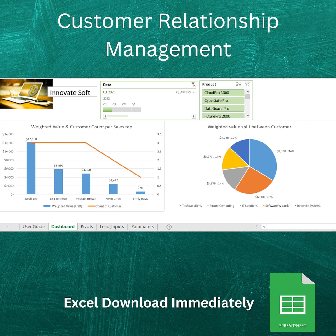 Customer Relationship Management Template - Etsy