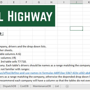 Truck Fleet Management File - Etsy
