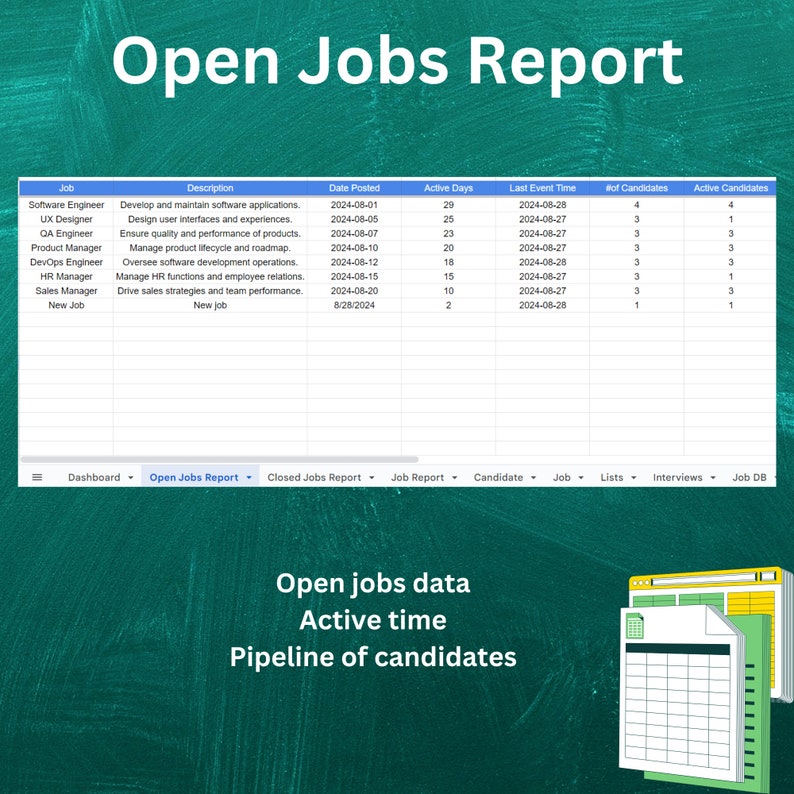 Applicant Tracking System (ATS) Template | Google Sheets | HR ...