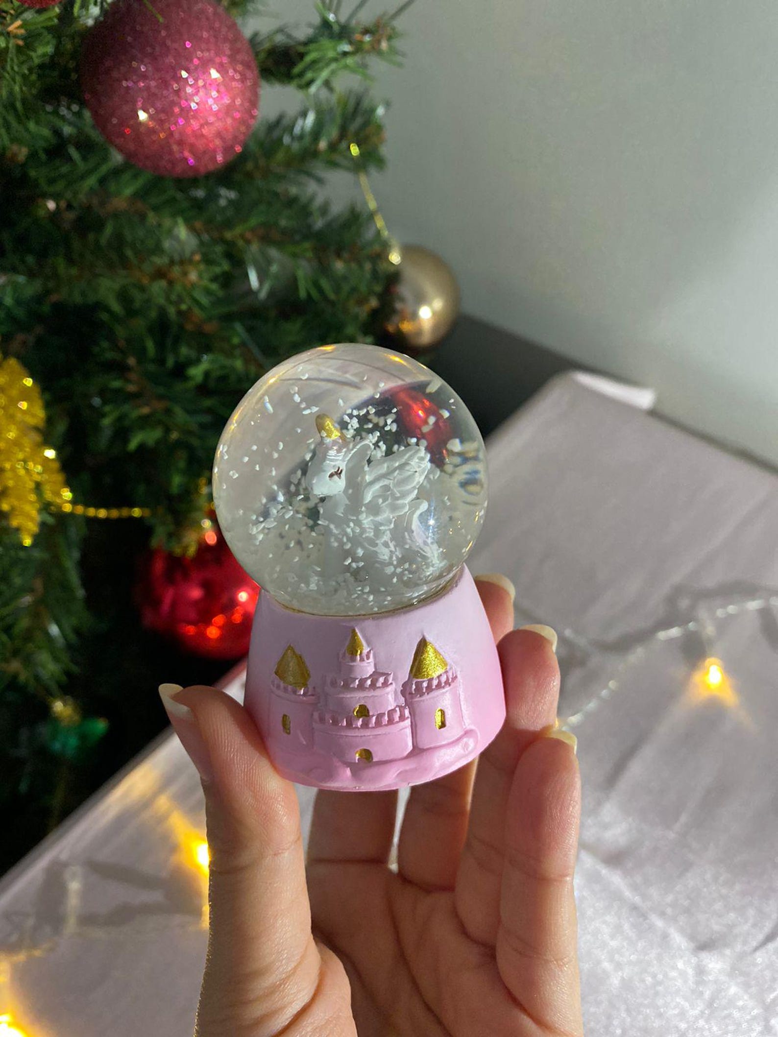 Lighted Snow Globe, Baby Gift, Birthday, Welcome Baby, Snow Globe Gift ...