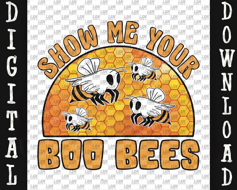 Stop Staring at My Boo Bees Png Digital File Download Ghost Halloween ...