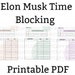 Elon Musk Time Blocking//printable PDF - Etsy