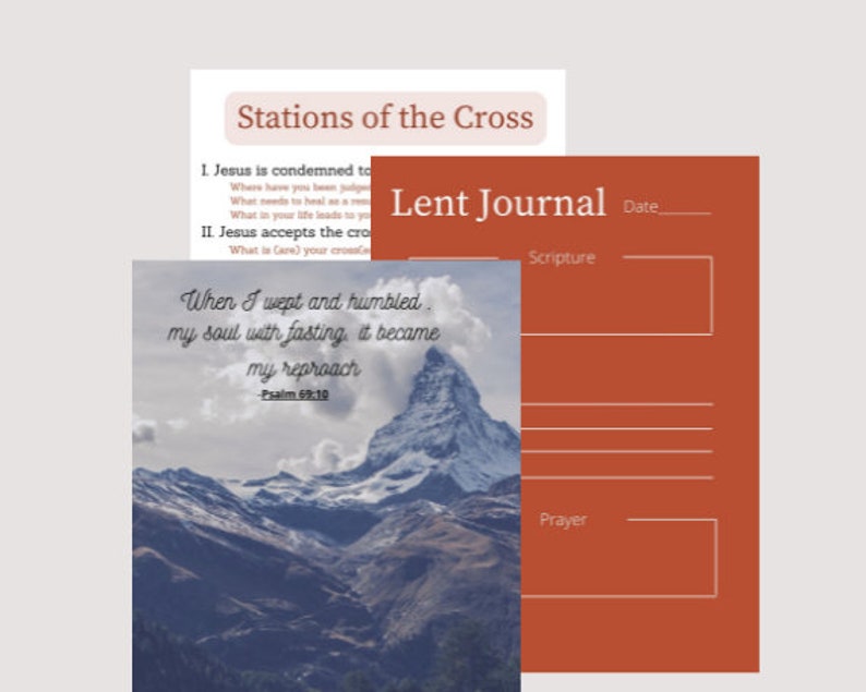 Lent Reflection Journal Printable - Etsy