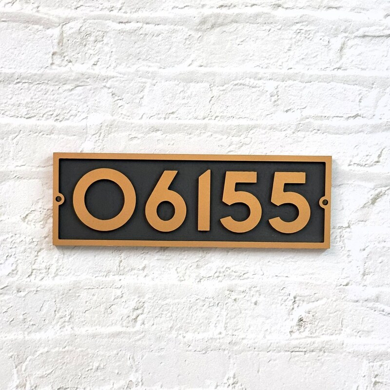 Mid Century House Numbers - Etsy