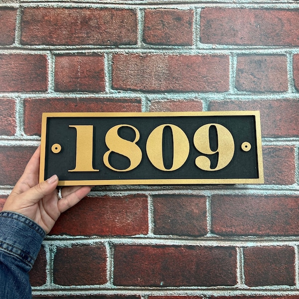 Vertical Antique House Number - Etsy