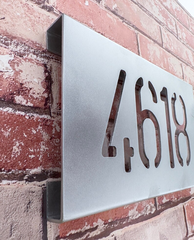 Custom Number Sign, Aluminum House Numbers, Apartment Number Plaque ...