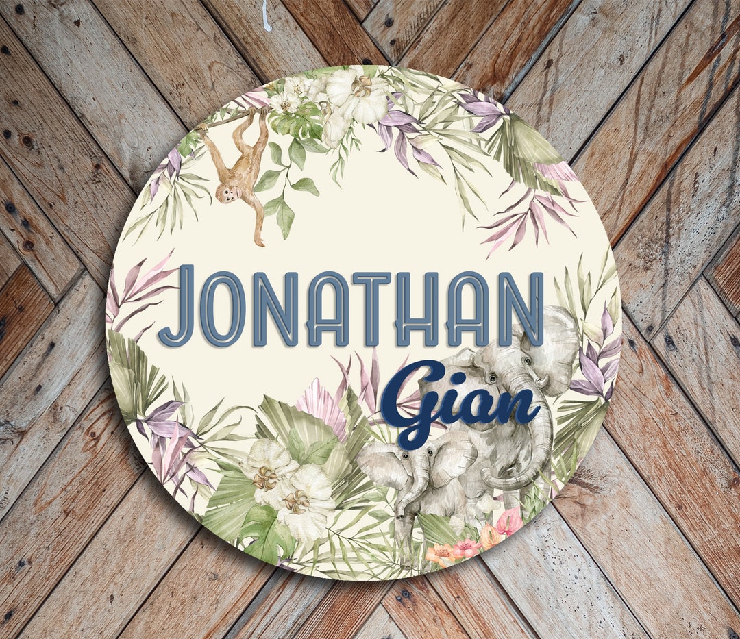 Nursery Name Sign, Above Crib Sign, Round Name Sign, Custom Name Sign ...